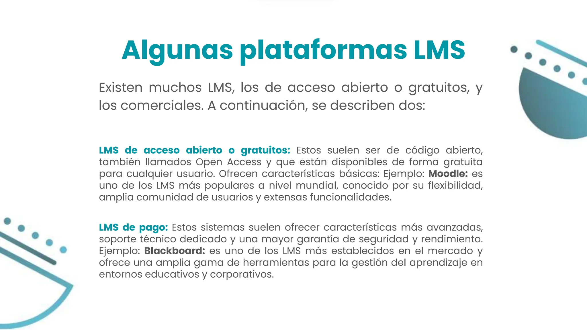 ¿Plataforma educativa, Sistema de Gestión de Aprendizaje o LMS? | PPTX