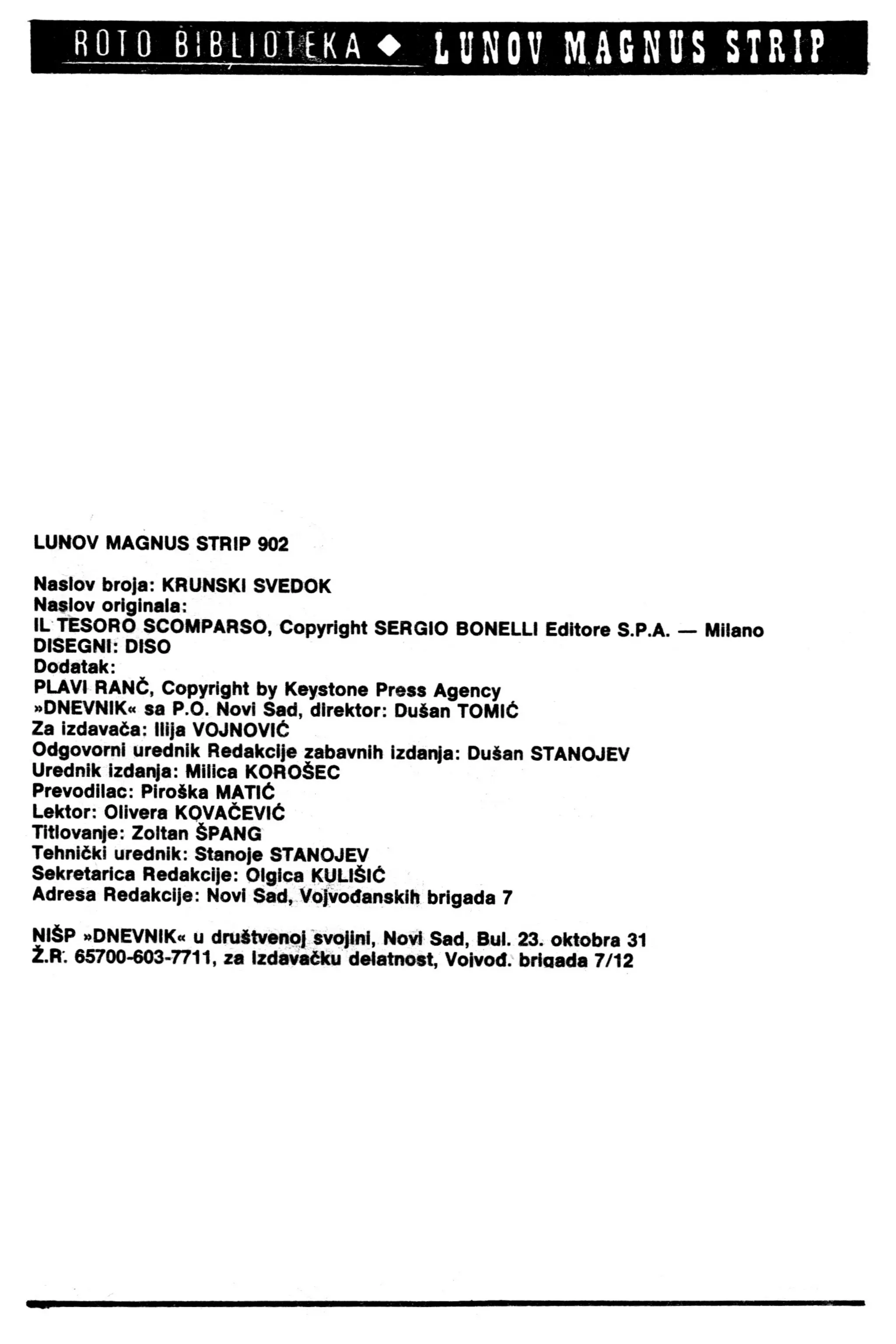 LMS - 902 - Mister No - KRUNSKI SVEDOK | PDF