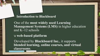 LMS - blackboard.ppt learning management | PPT