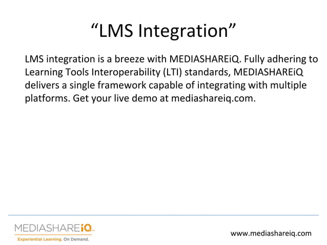 LMS Integration | PPTX | Technology & Computing