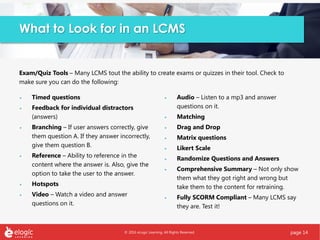 LMS 101: LMS vs. LCMS | PPT