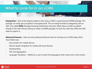LMS 101: LMS vs. LCMS | PPT