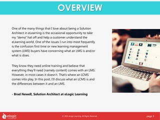 LMS 101: LMS vs. LCMS | PPT