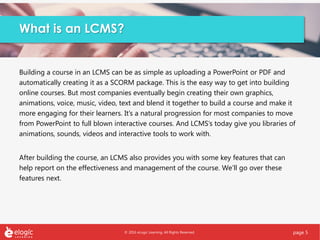 LMS 101: LMS vs. LCMS | PPT