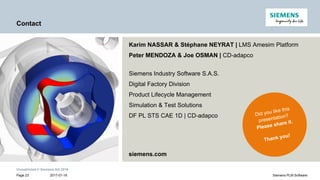 LMS Imagine.Lab Amesim/STAR-CCM+ co-simulation: solid stress analysis ...