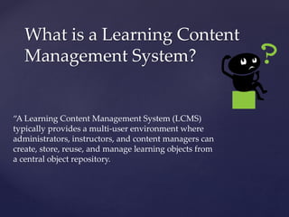 Lms, cms, lcms | PPT