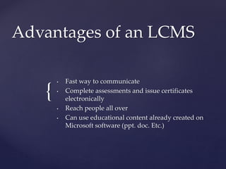 Lms, cms, lcms | PPT