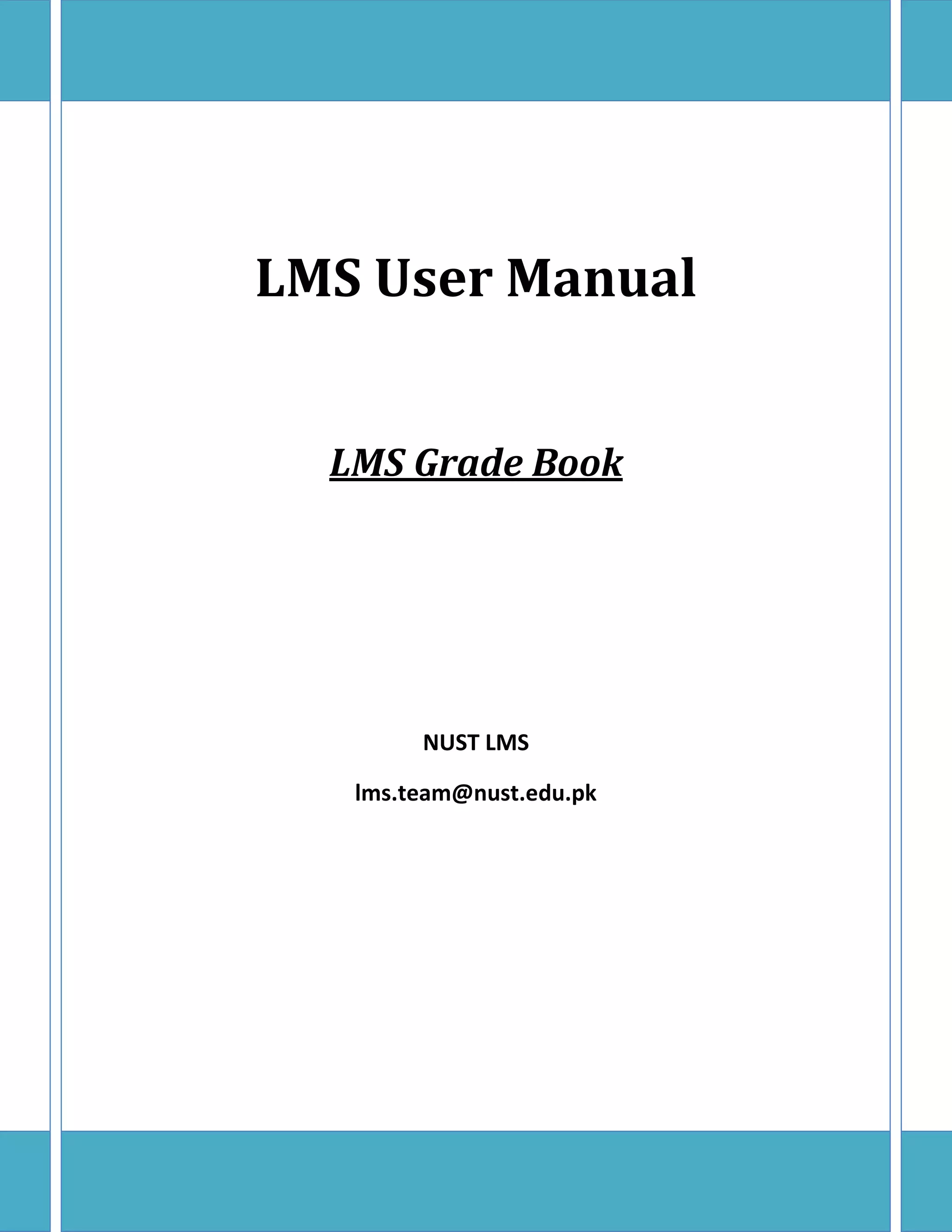 Lms gradebook manual | PDF