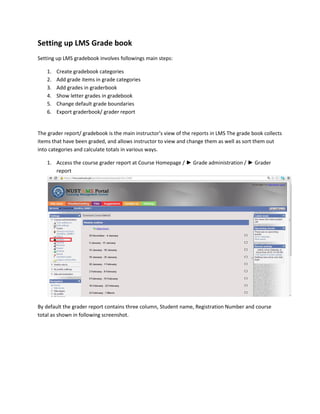 Lms gradebook manual | PDF