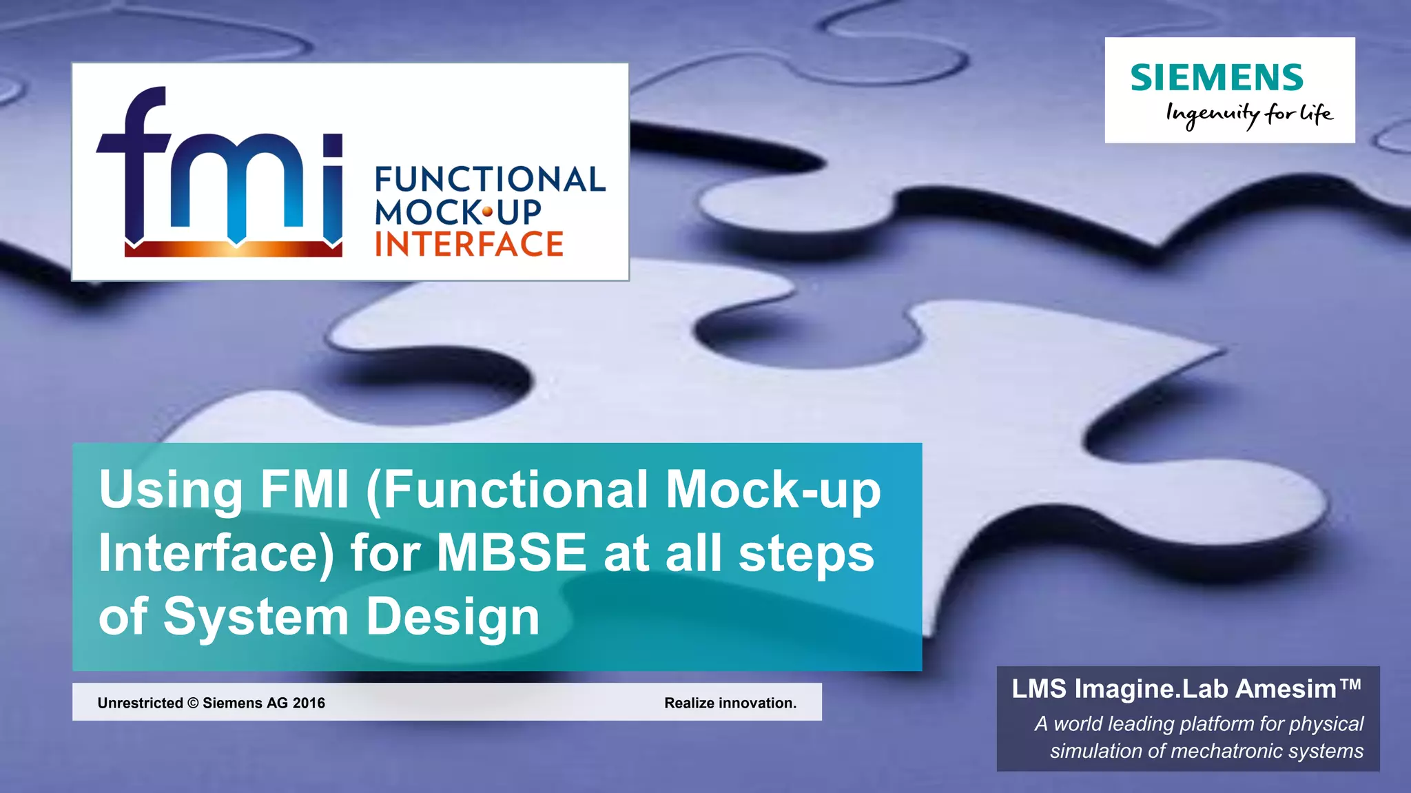 Using Fmi Functional Mock Up Interface For Mbse At All Steps Of System Design Pdf Computer
