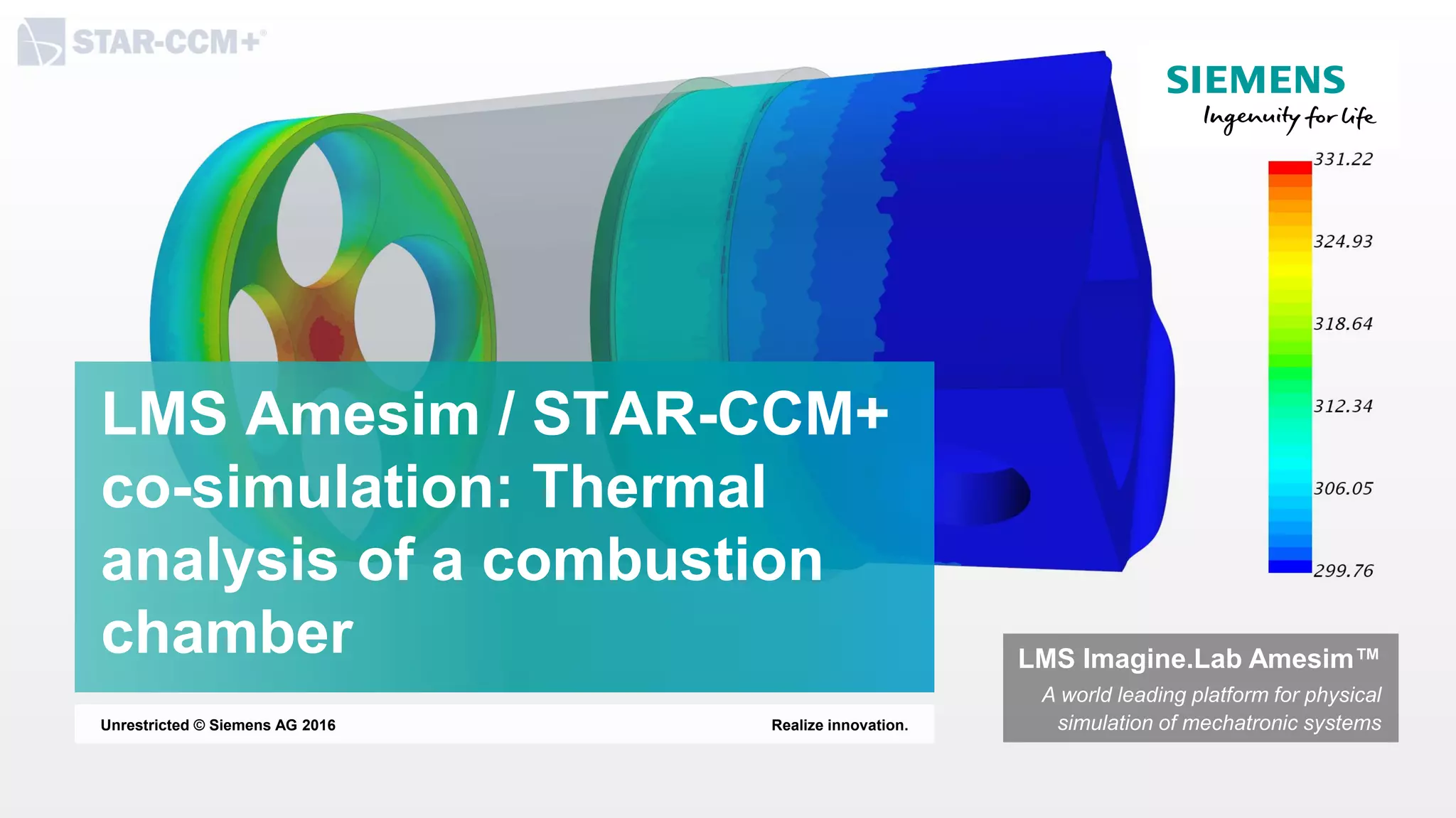 LMS Imagine.Lab Amesim / STAR-CCM+ co-simulation - Thermal analysis of ...