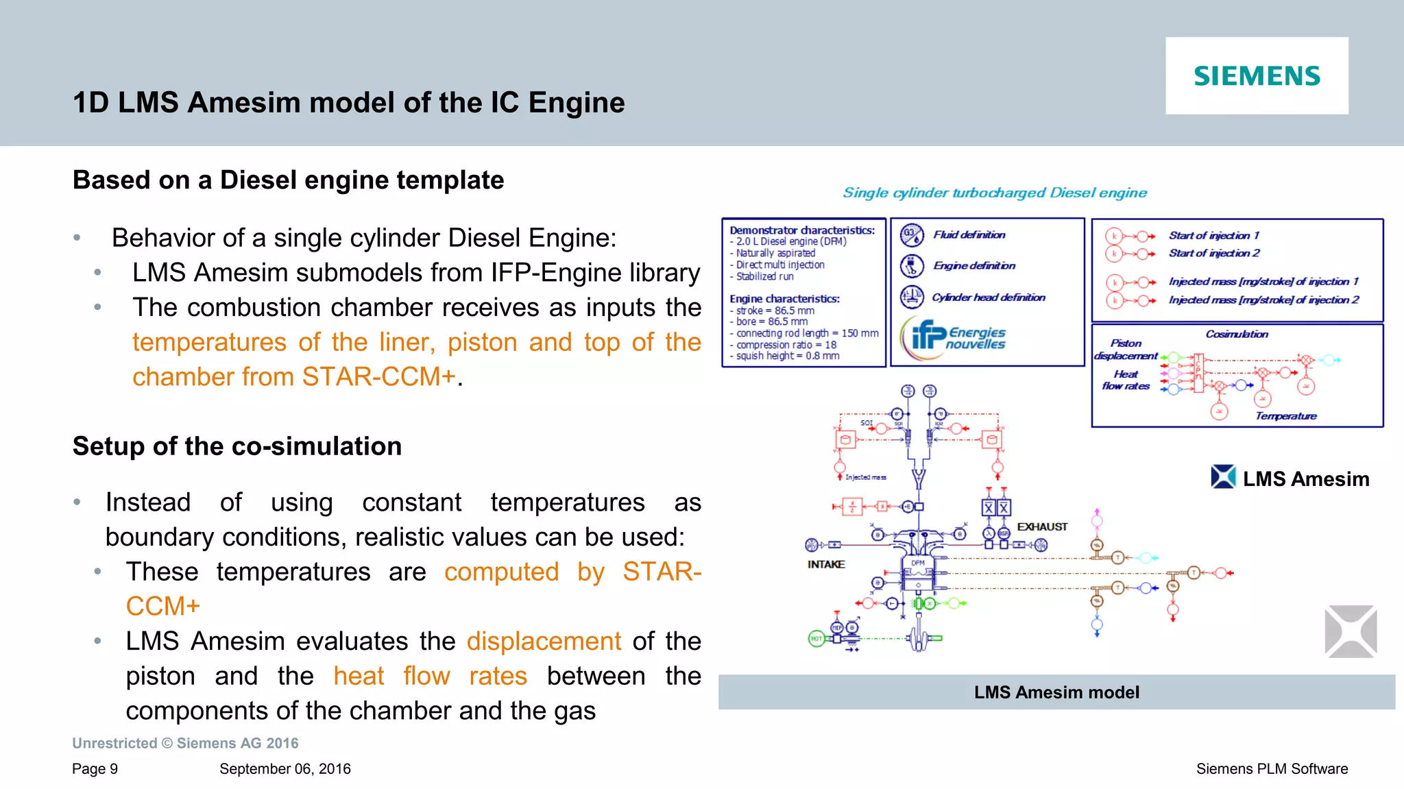 LMS Imagine.Lab Amesim / STAR-CCM+ co-simulation - Thermal analysis of ...