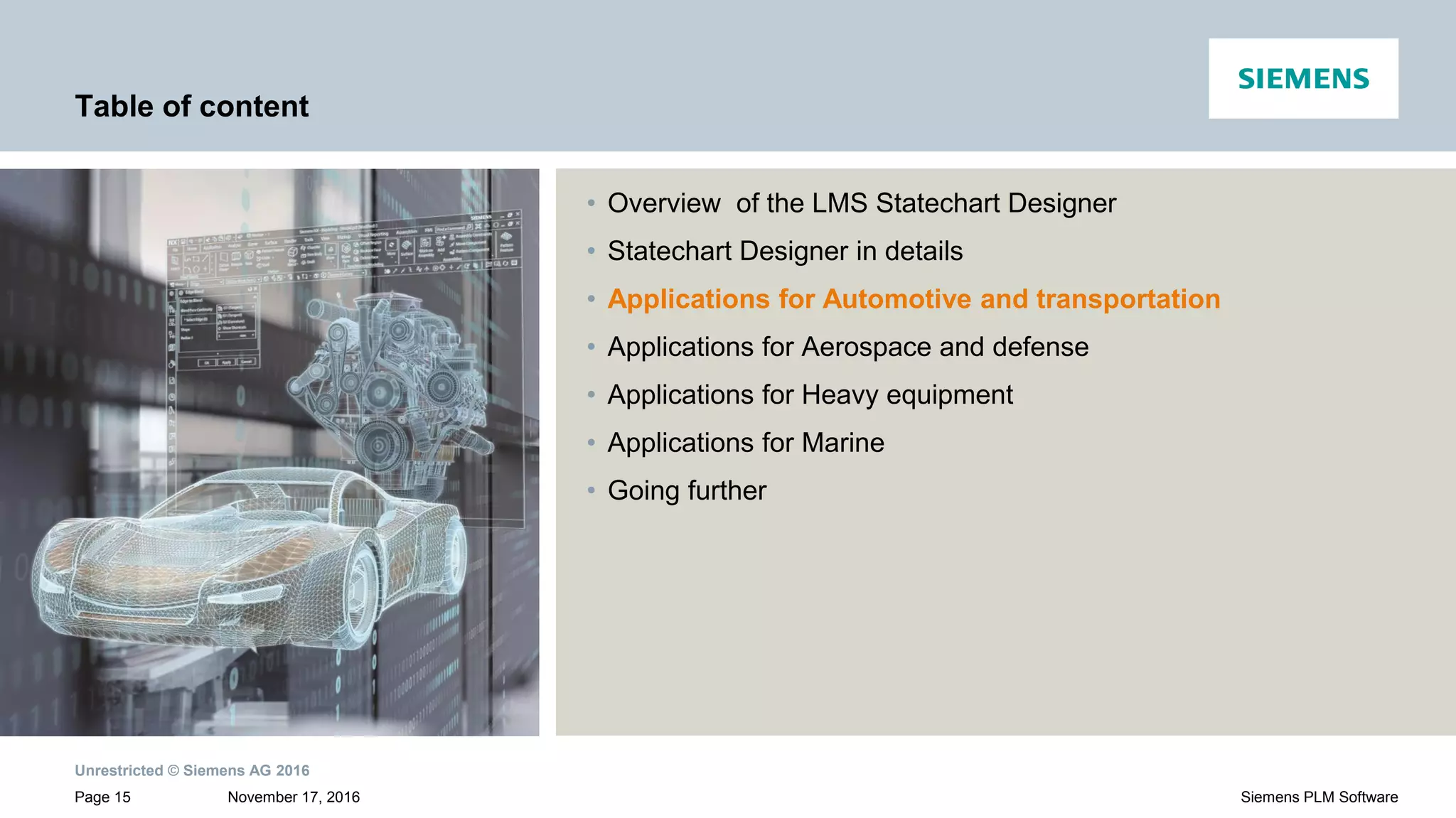 Statechart Designer of LMS Imagine.Lab Amesim: combine discrete-event ...