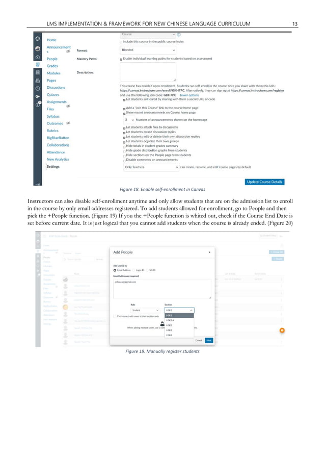 LMS Implementation & Proposed Framework for New HSK Curriculum | PDF