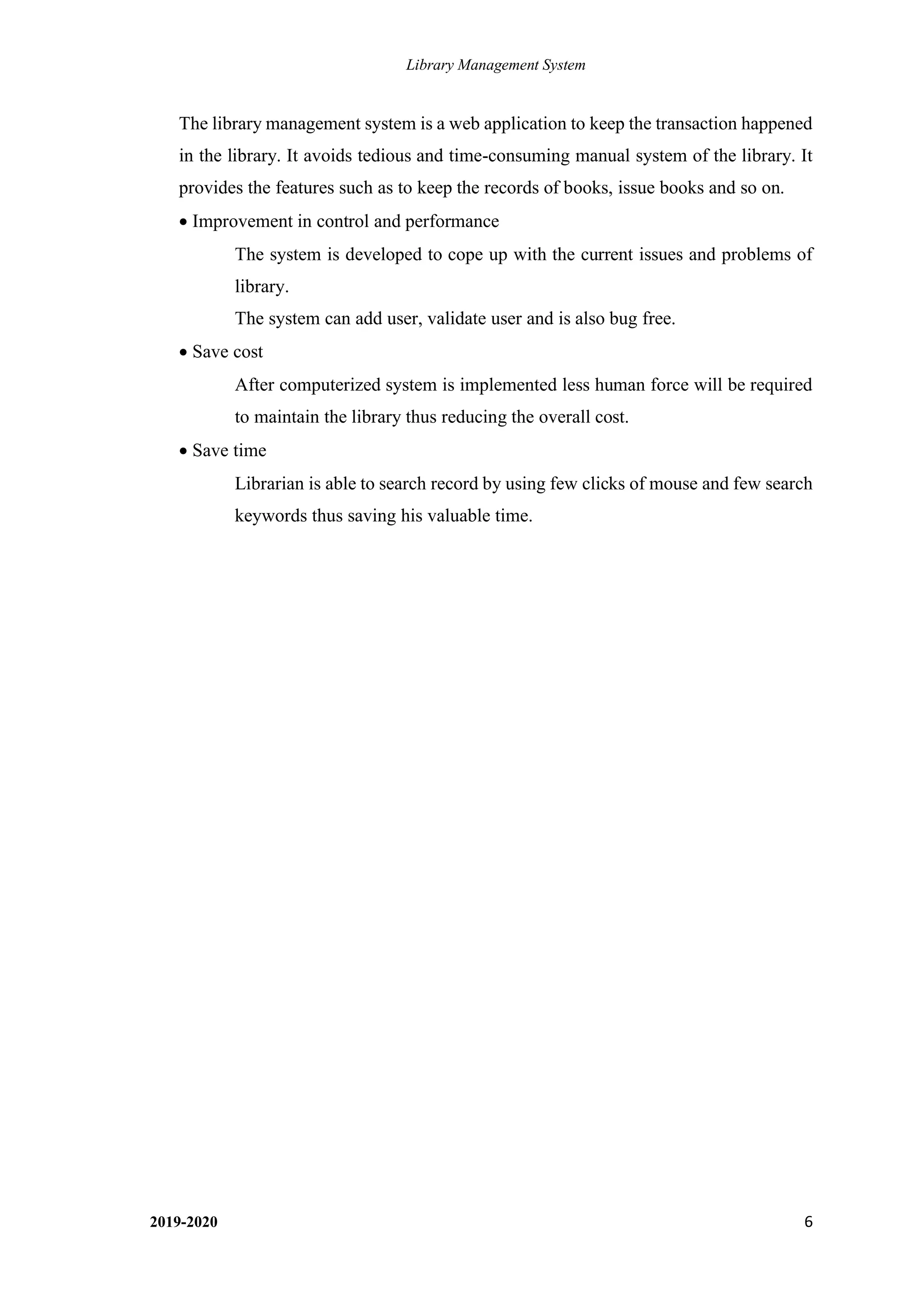 Thesis on Library Management System | LMS | Project Report | PDF