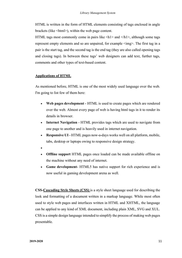 Thesis on Library Management System | LMS | Project Report | PDF ...