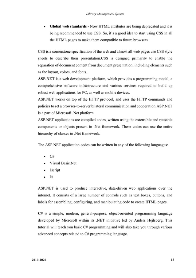 Thesis on Library Management System | LMS | Project Report | PDF | Operating Systems | Computer ...