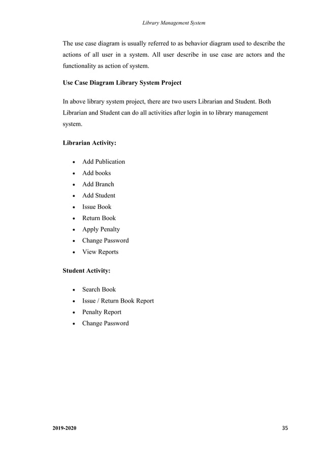 Thesis on Library Management System | LMS | Project Report | PDF ...