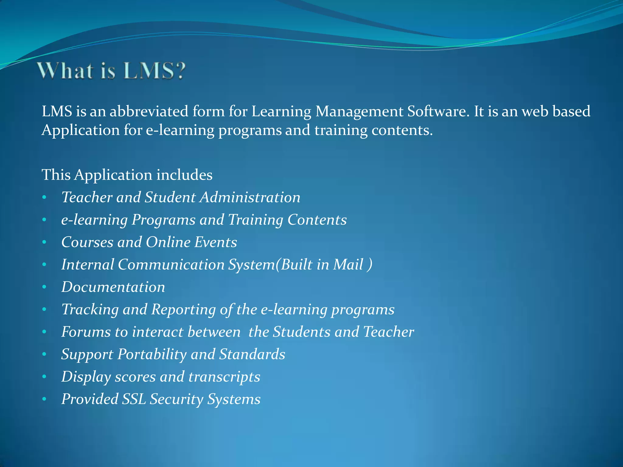 Lms powerpoint | PPTX