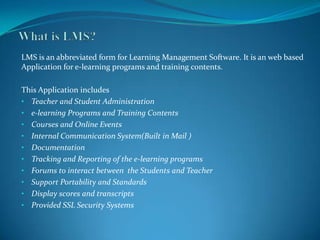 Lms powerpoint | PPTX