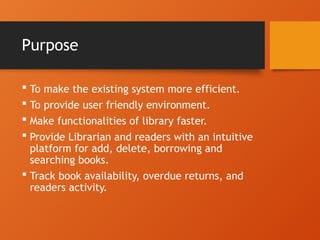 Library Management System | Presentation | PPTX