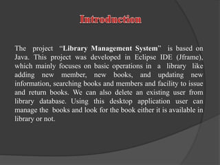 Library Management System | PPT