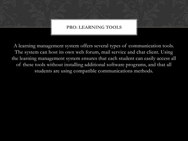 Learning Management Systems: The pros and cons of open-source LMSs | PPT