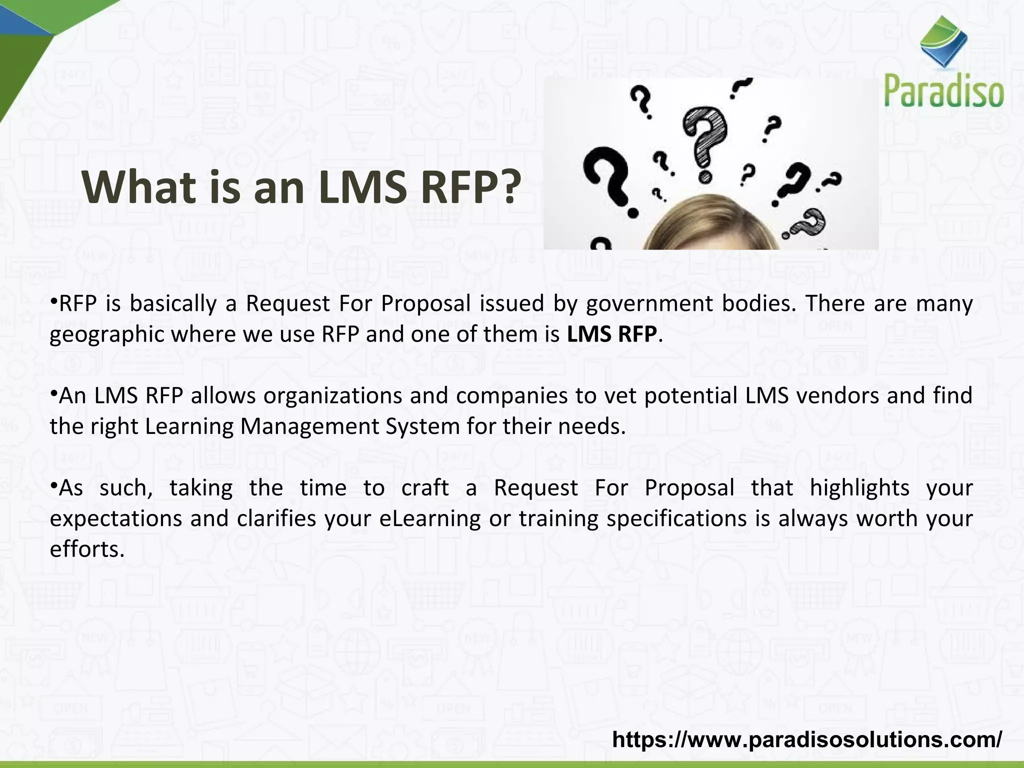 All about LMS RFP | PPT
