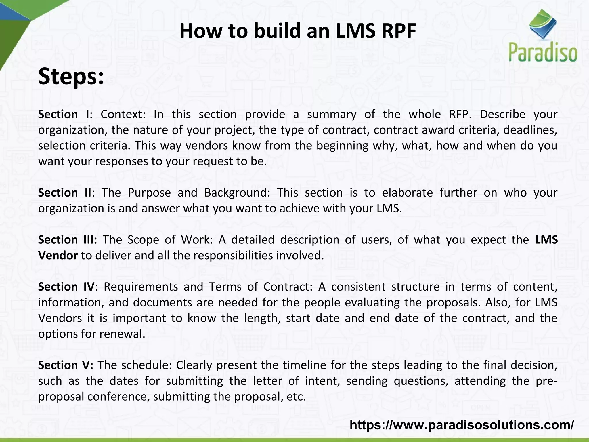 All about LMS RFP | PPT