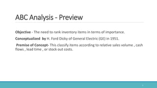 ABC analysis | PPSX