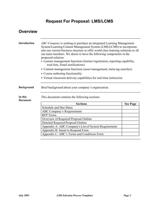 Lms Selection Templates | PDF