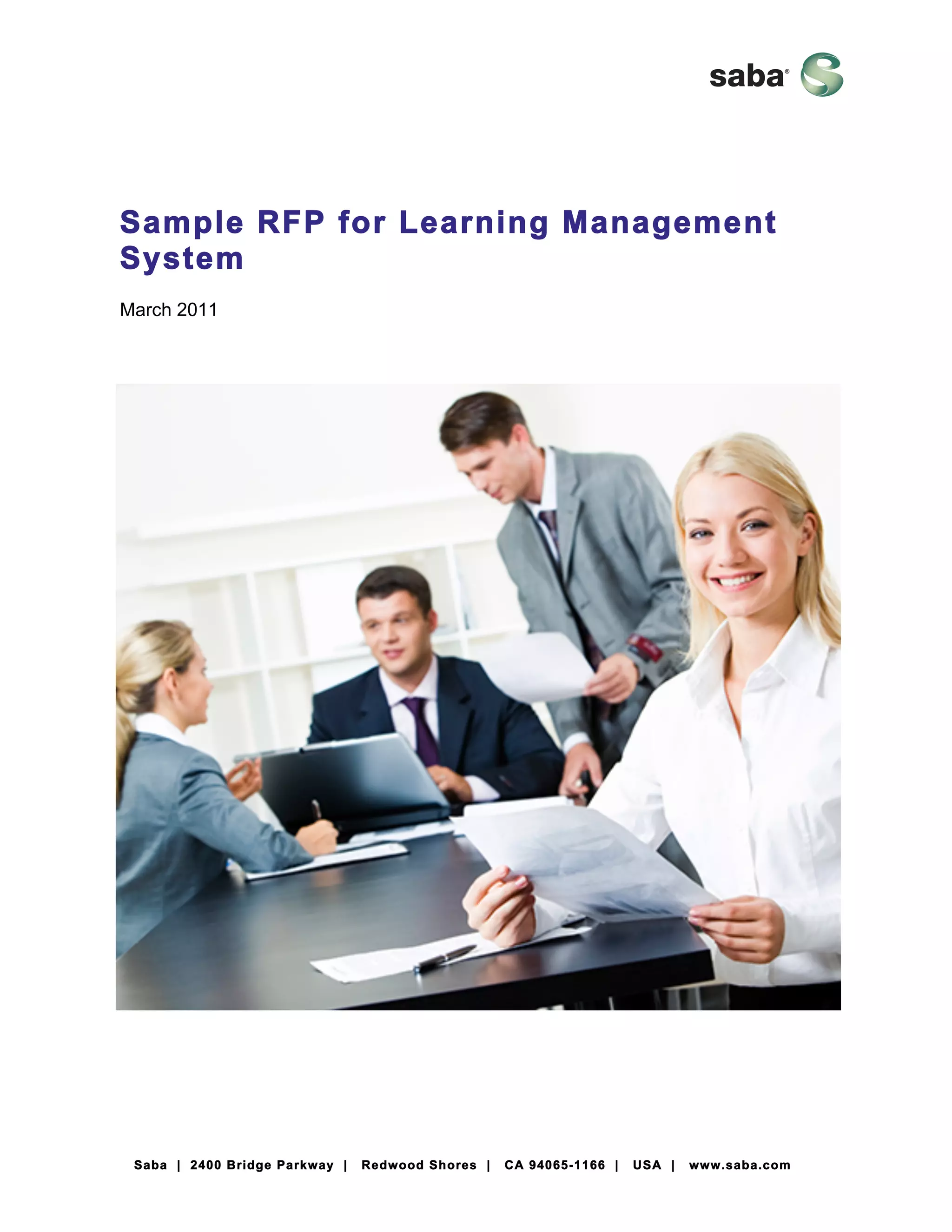 LMS Template RFP march11,2011 | PDF