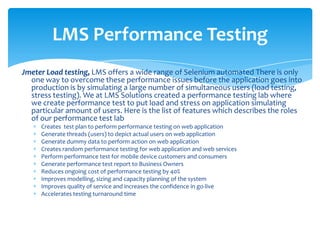 LMS TESTING SERVICES | PPT
