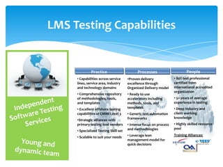 LMS TESTING SERVICES | PPT
