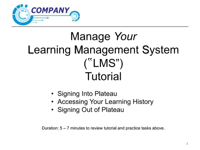 LMS Tutorial | PPT