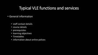 LMS(learning management system , VLE (virtual learning environment) and ...