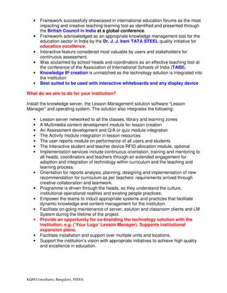 Lesson Management System | PDF