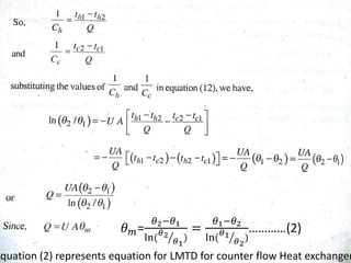analysis of heat exchanger by LMTD method | PPTX