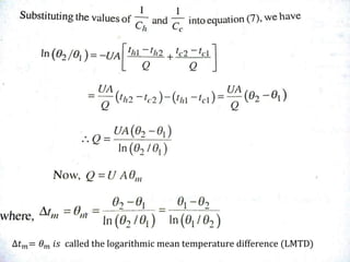 analysis of heat exchanger by LMTD method | PPTX