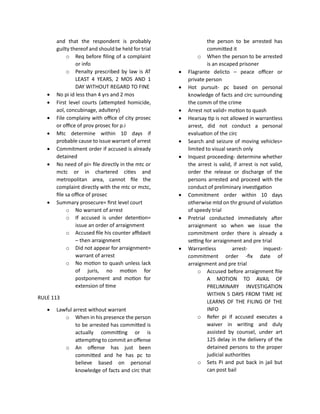 Last Minute Tips Remedial Law | DOCX