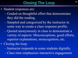 Just in Time Teaching - Jeff Loats @ LMU | PPTX