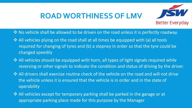 LMV safety .pptx | Auto Safety | Automotive