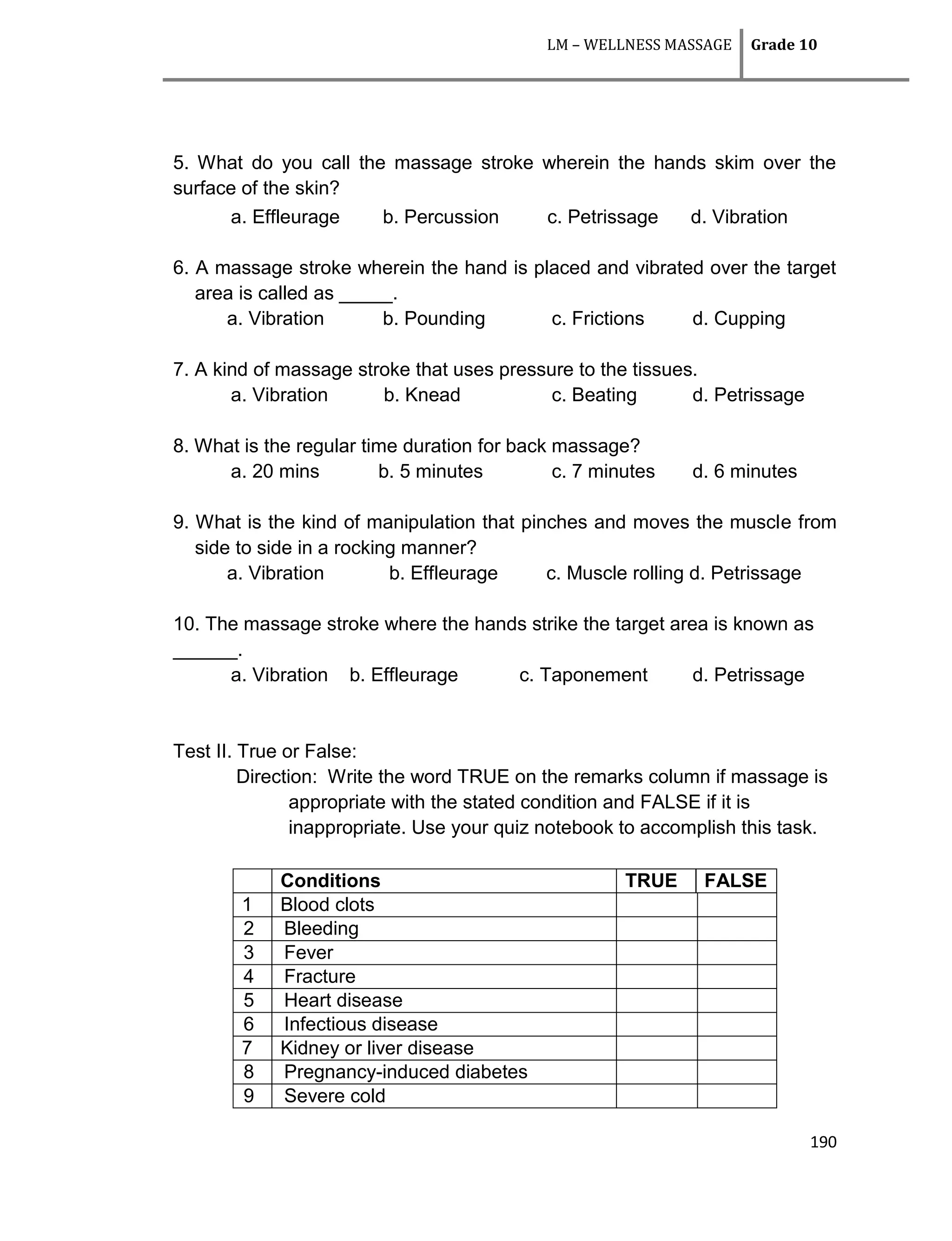 Lm wellness massage g10 | PDF