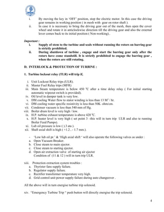 Lmw turbine oprn. manual | DOC