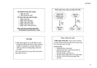 CHỌN MẪU VÀ CỠ MẪU TRONG NGHIÊN CỨU Y HỌC | PDF