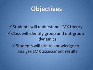 LMX Presentation | PPTX