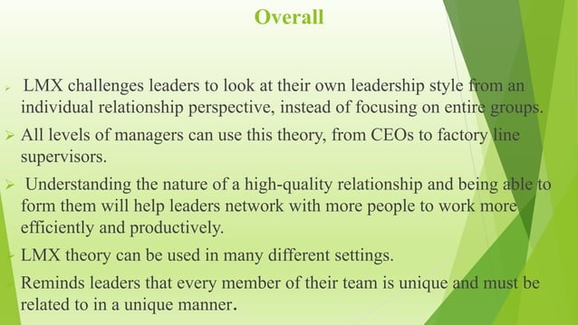 Lmx theory | PPTX | Business | Business and Finance