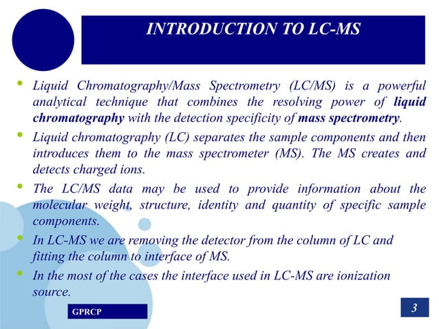 LC-MS | PPTX