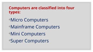TYPES OF COMPUTERS , different types of computers.pptx