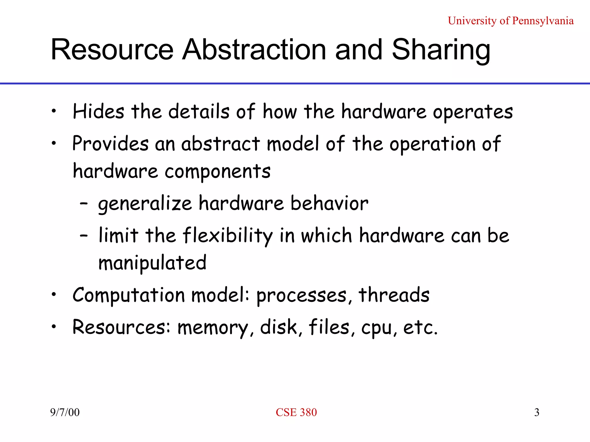 CSE 370 - Introduction to Operating Systems | PPT